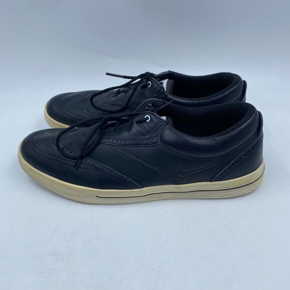 Nike | Shoes | Nike Lunarlon Mens 5 Black Wing Tip Brogue Lace Up ...